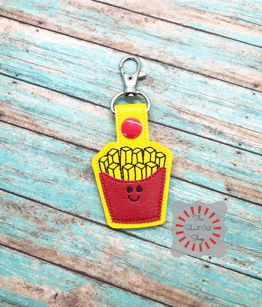 French Fries Keychain, French Fries Key Chain, French Fries Keyring ...