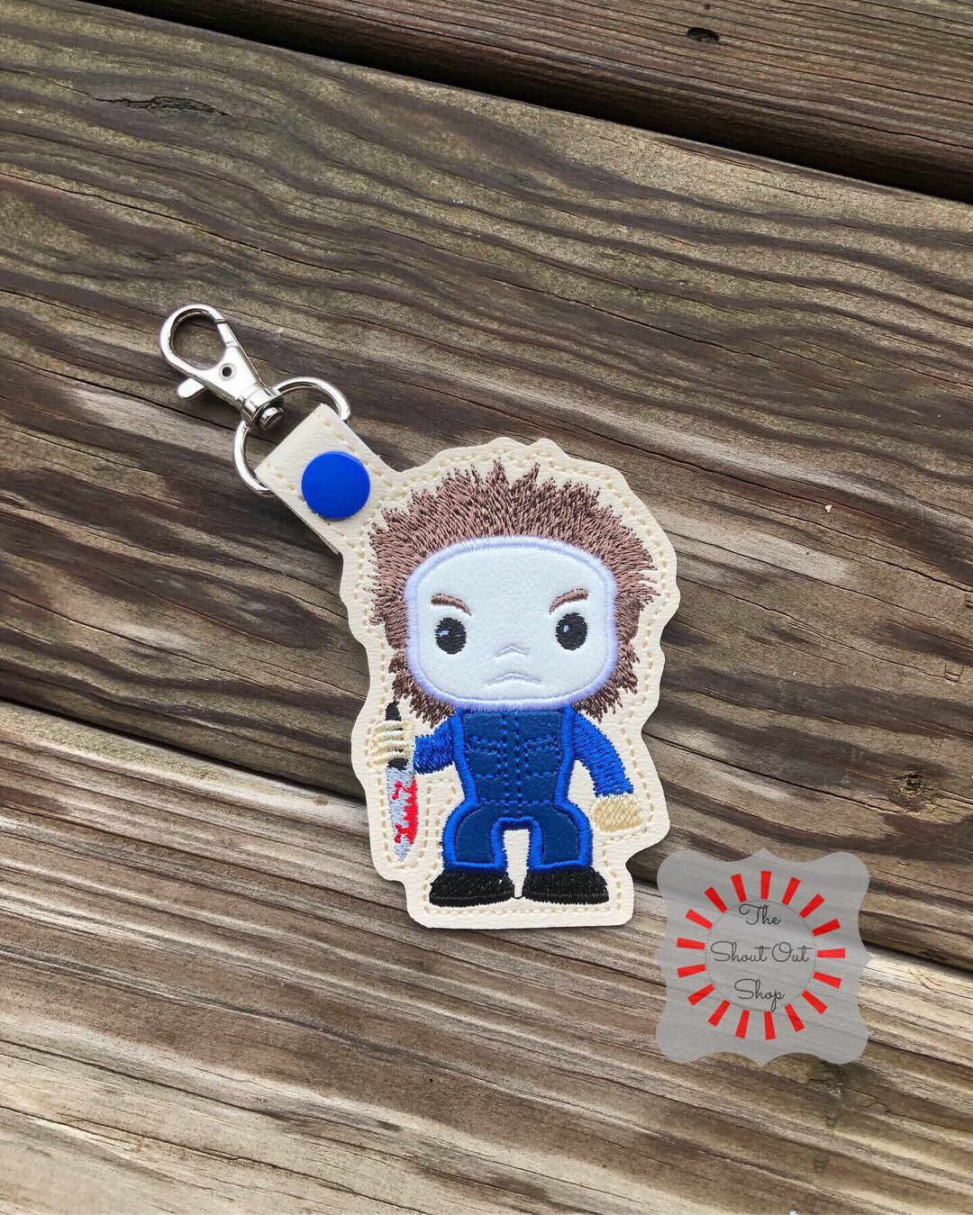 Michael Myers Keychain, Michael Myers, Keychain, Halloween Keyring ...