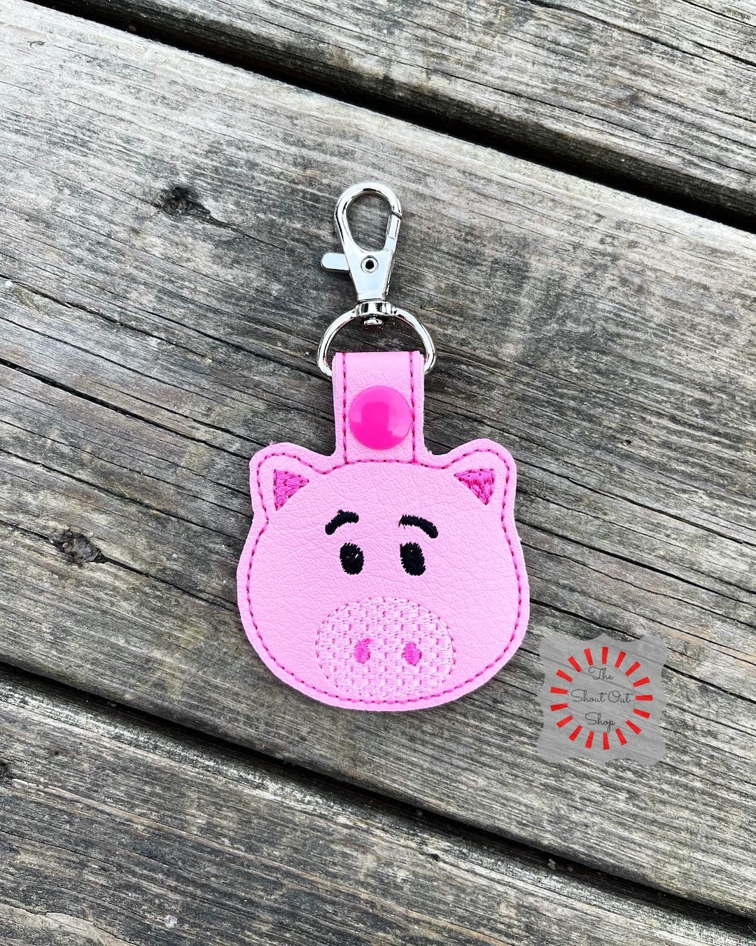 Pig Keychain, Pig Key Ring, Piggy Key Chain, Pig Keyring, Hog Keychain ...