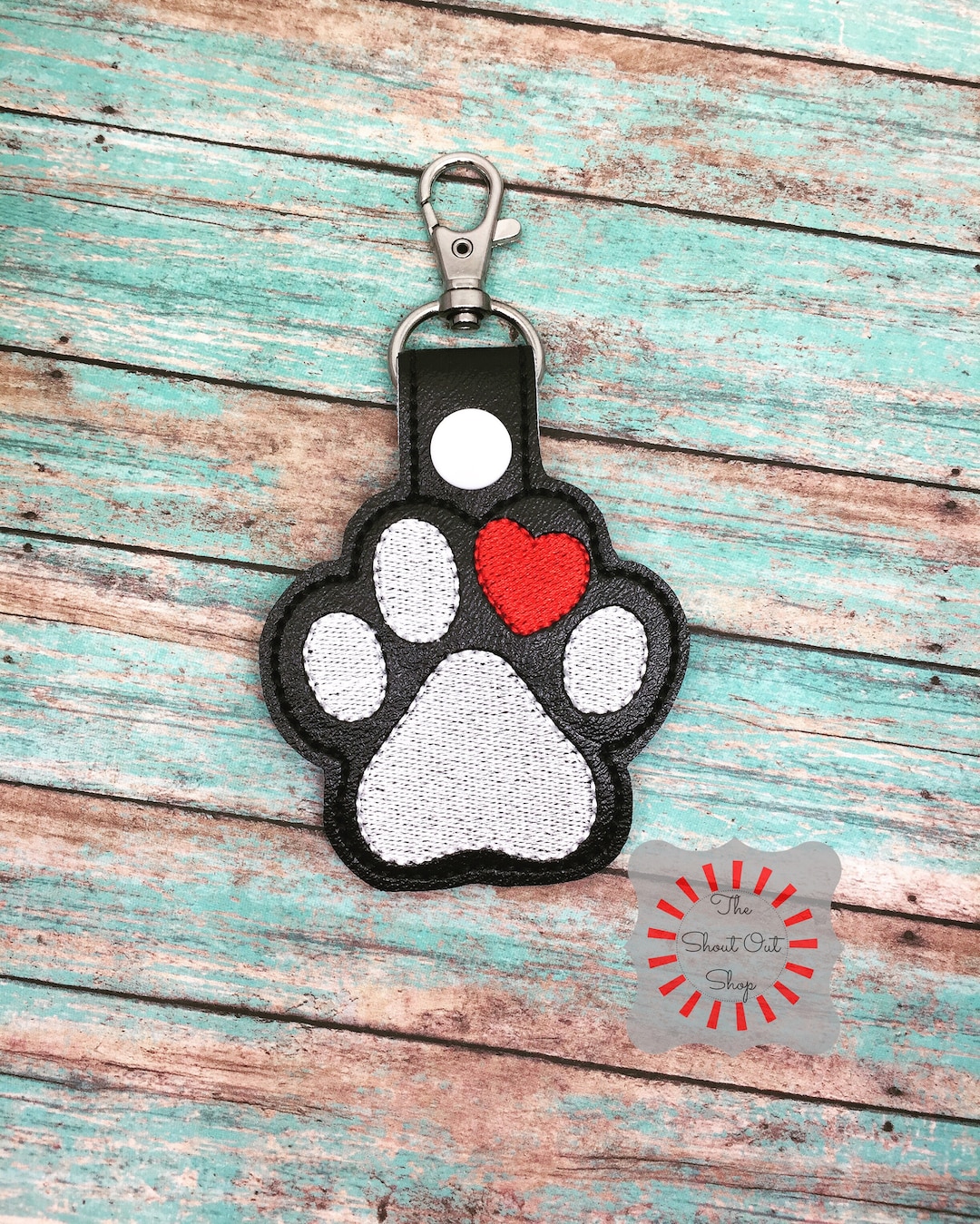 Paw Print Keychain, Paw Print Key Chain, Paw Print Keyfbo, Paw Print ...