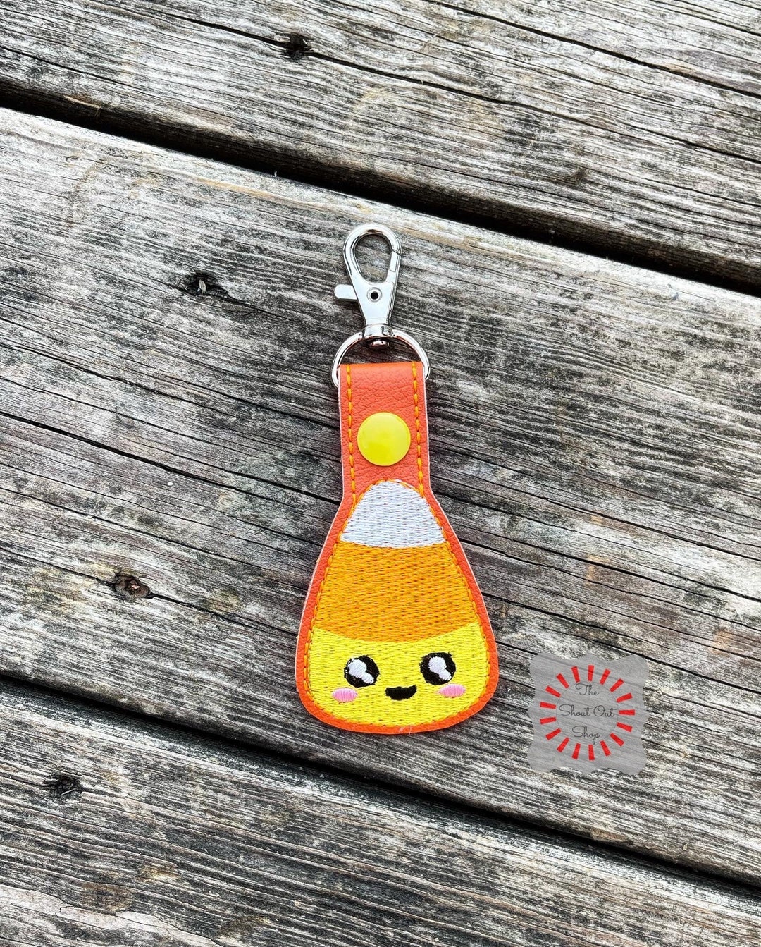 Candy Corn Keychain, Candy Corn Key Chain, Candy Corn Key Ring, Candy ...