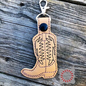 Cowboy Boot Keychain, Cowboy Boot Key Chain, Cowboy Boot Key Ring, Boot ...