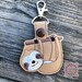 Sloth Keychain, Sloth Key Chain, Sloth Keyfob, Sloth Snap Tab, Sloth ...