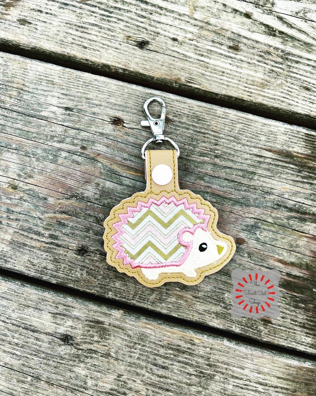 Hedgehog Keychain, Hedgehog Key Chain, Hedgehog Keyring, Hedgehog Snap ...