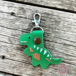 Dinosaur Keychain, Dinosaur Key Chain, Dinosaur Keyfob, Dinosaur Snap ...