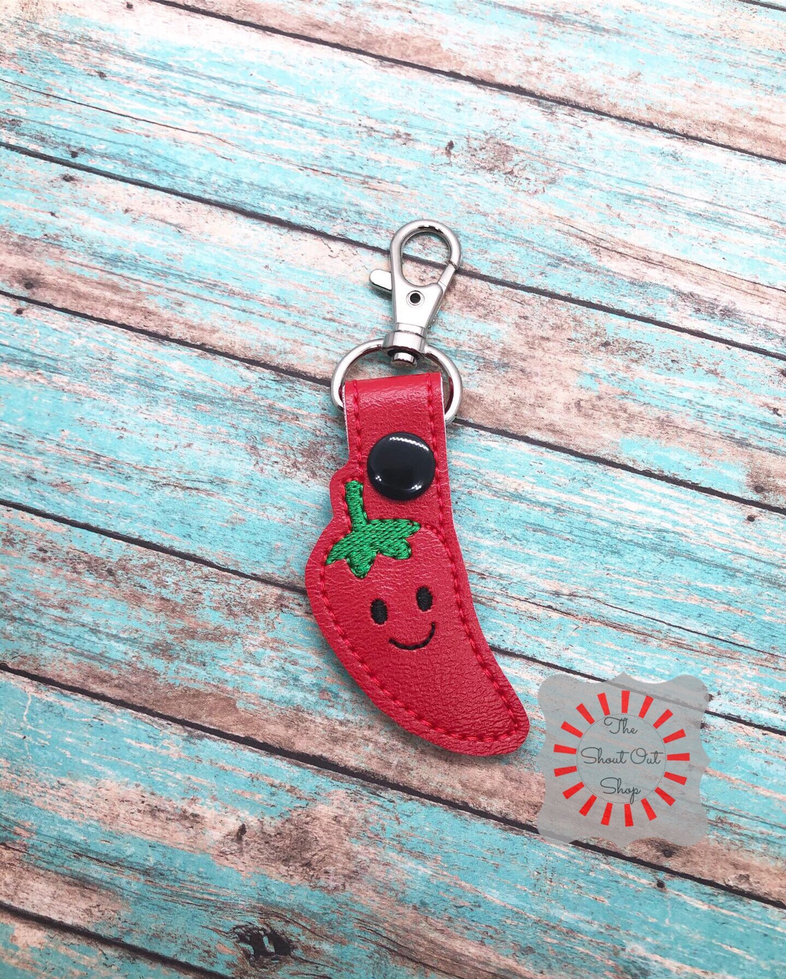 Jalapeno Keychain, Jalapeno Key Chain, Spicy Pepper Keyring, Chili ...