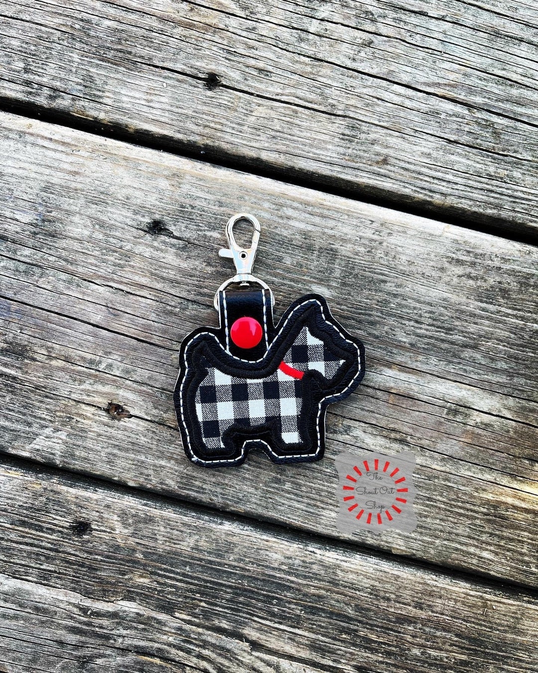 Scotty Dog Keychain, Scottie Dog Key Chain, Scottish Terrier, Scotty ...