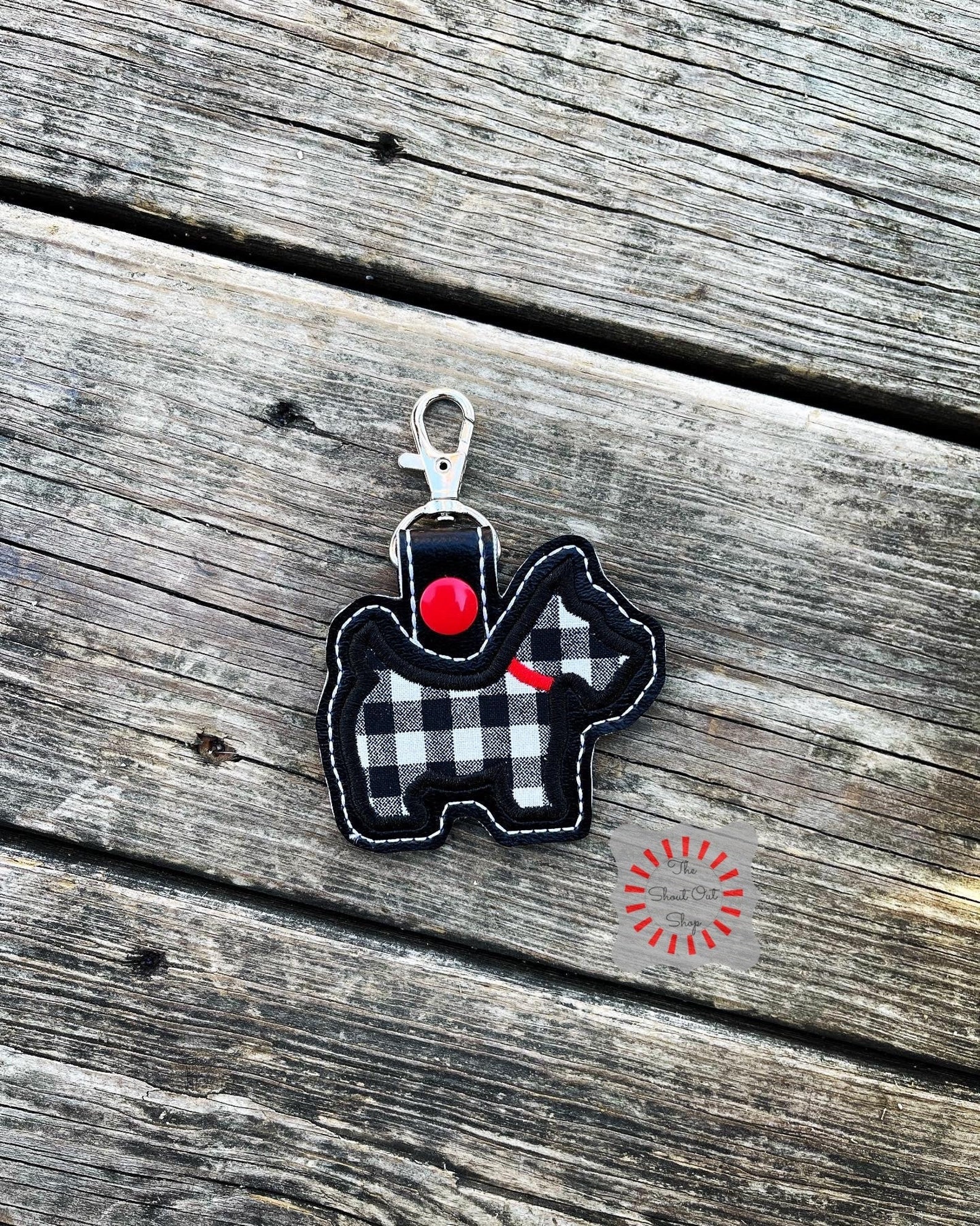 Scotty Dog Keychain, Scottie Dog Key Chain, Scottish Terrier, Scotty ...