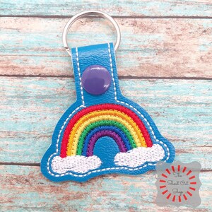 Rainbow Keychain, Rainbow Key Chain, Rainbow Keyring, Rainbow Key Ring ...