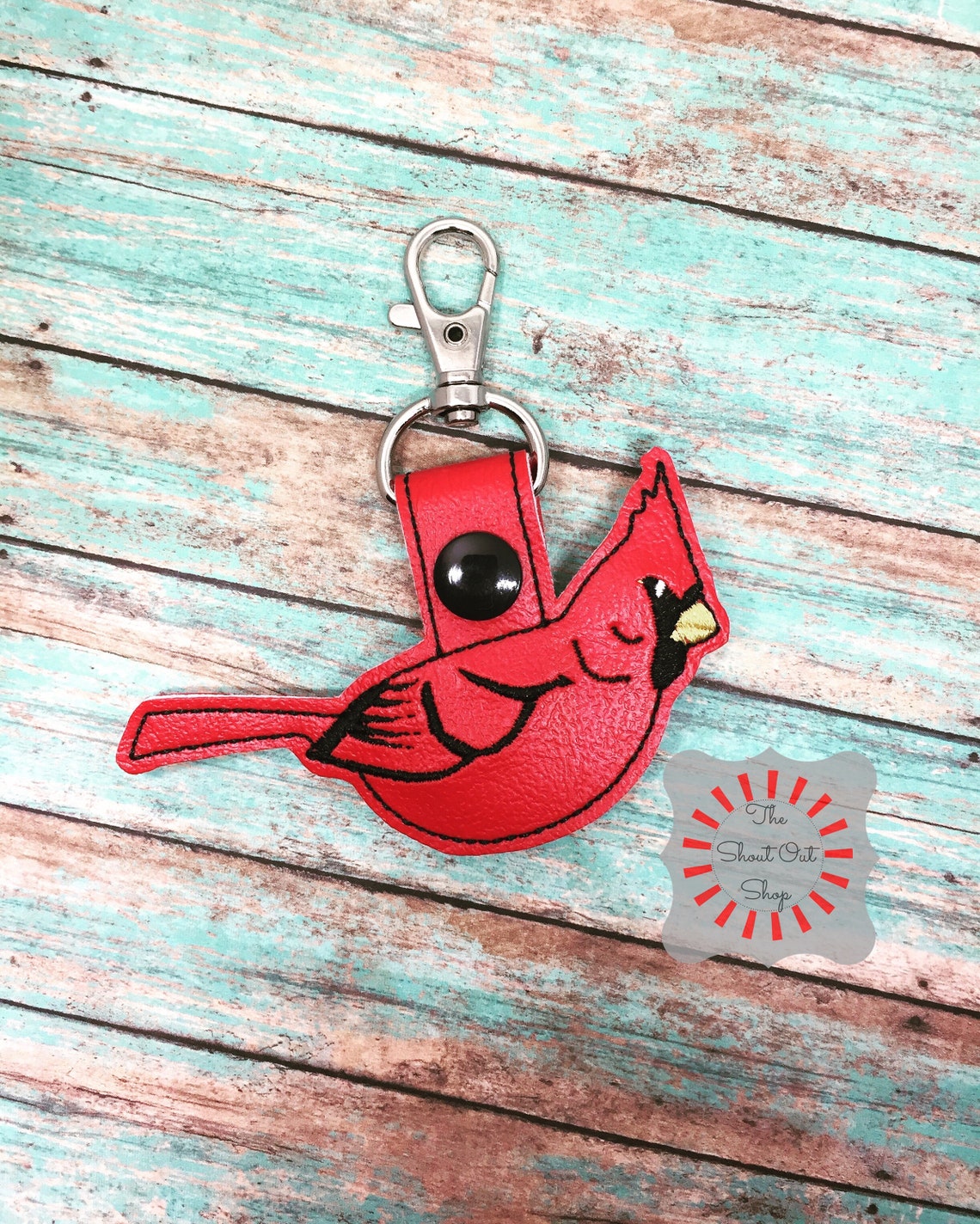 Cardinal Bird Keychain Cardinal Key Chain Cardinal Keyfob | Etsy