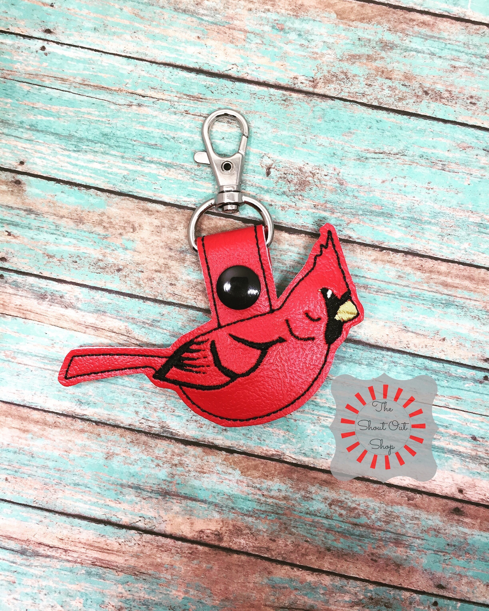 Cardinal Bird Keychain Cardinal Key Chain Cardinal Keyfob | Etsy