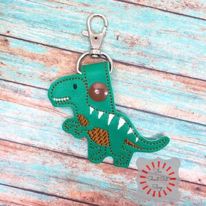 Dinosaur Keychain, Dinosaur Key Chain, Dinosaur Keyfob, Dinosaur Snap ...