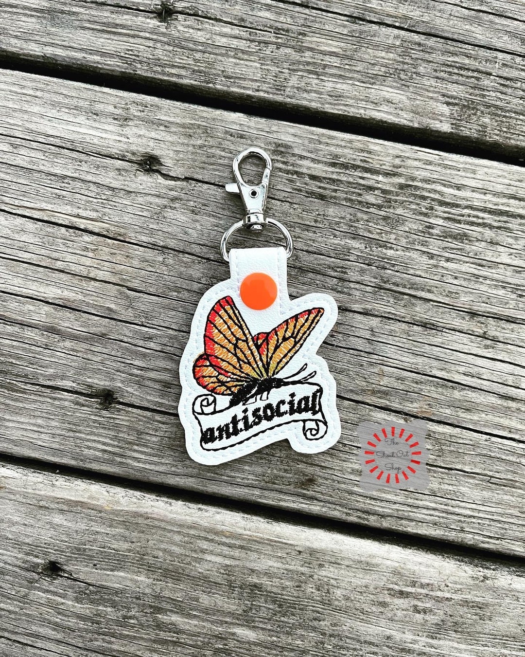 Anti Social Butterfly Keychain, Anti Social Butterfly Key Chain ...
