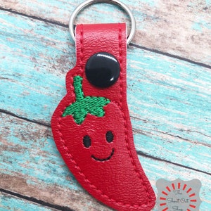 Jalapeno Keychain, Jalapeno Key Chain, Spicy Pepper Keyring, Chili ...