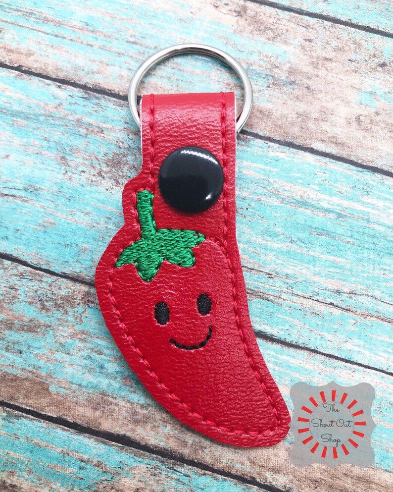Jalapeno Keychain, Jalapeno Key Chain, Spicy Pepper Keyring, Chili ...