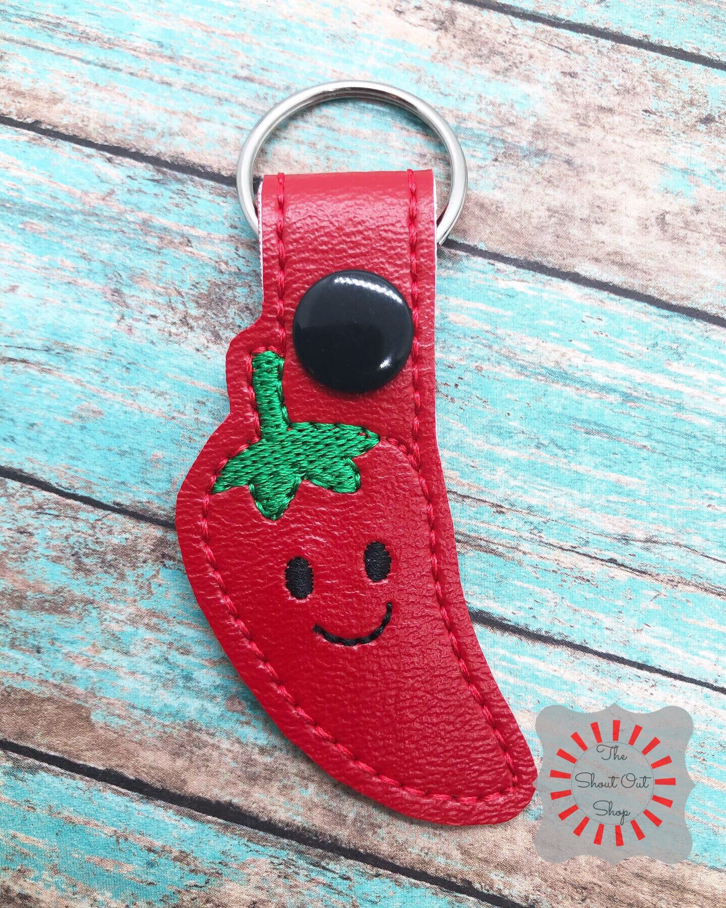 Jalapeno Keychain, Jalapeno Key Chain, Spicy Pepper Keyring, Chili ...