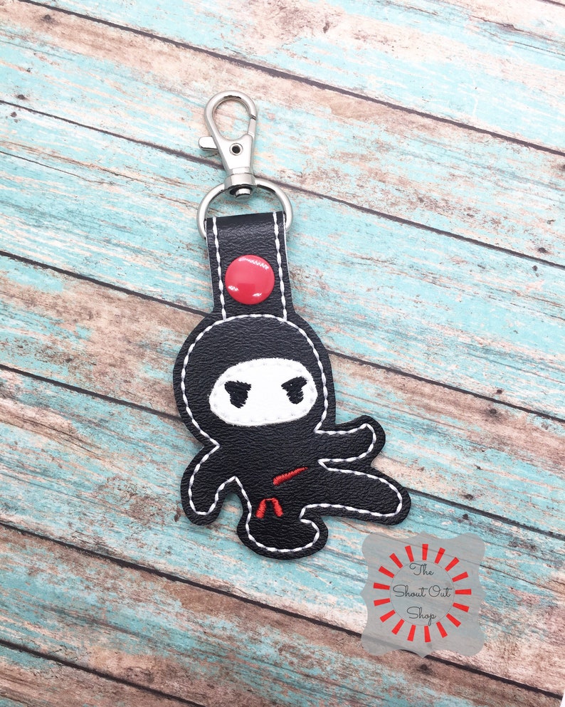 Ninja Key Chain Ninja Keychain Ninja Keyring Ninja Keyfob | Etsy