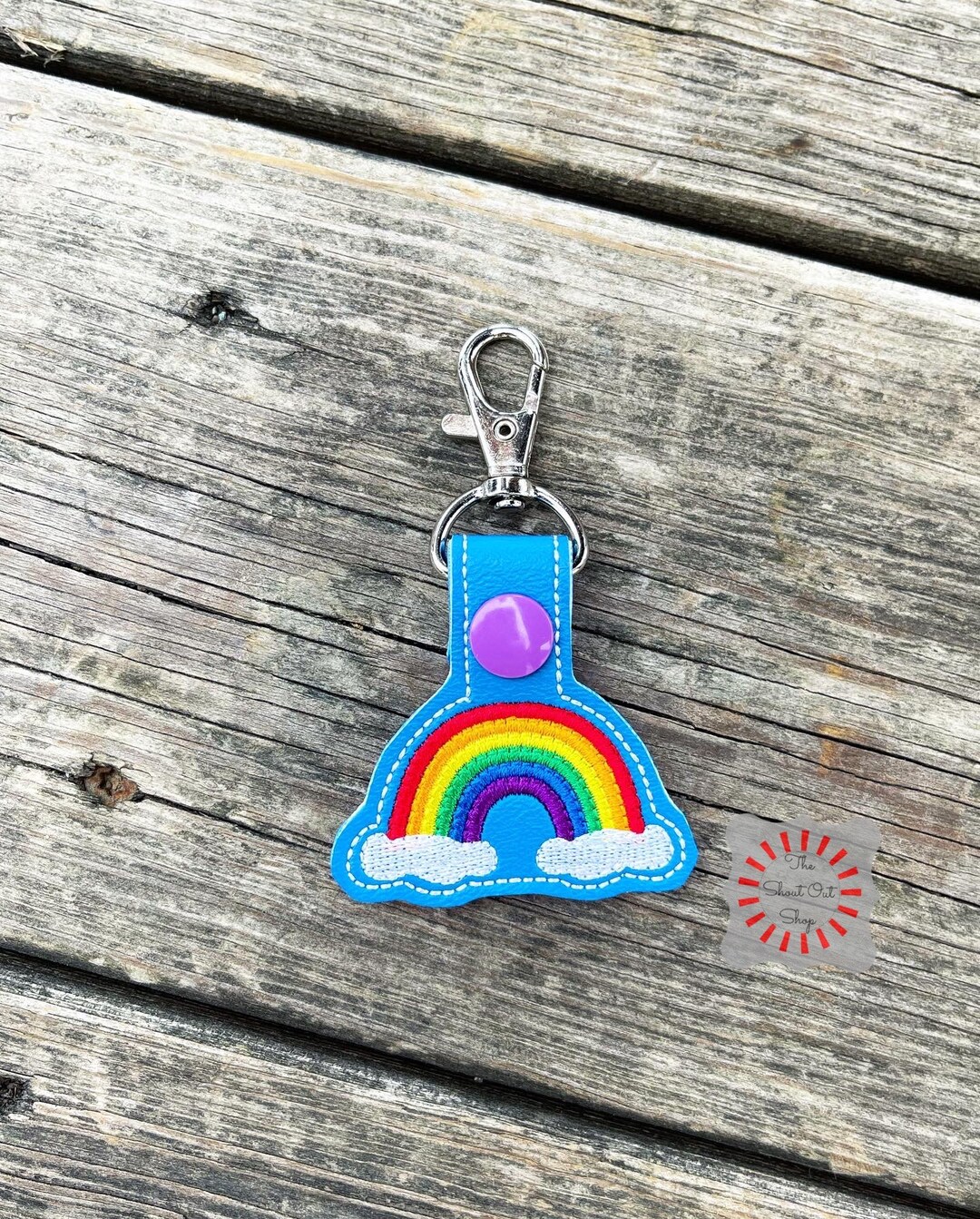 Rainbow Keychain, Rainbow Key Chain, Rainbow Keyring, Rainbow Key Ring ...