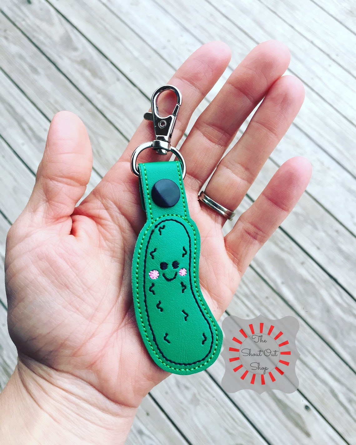 Pickle Keychain Pickle Key Chain Pickle Keyfob Pickle Snap | Etsy