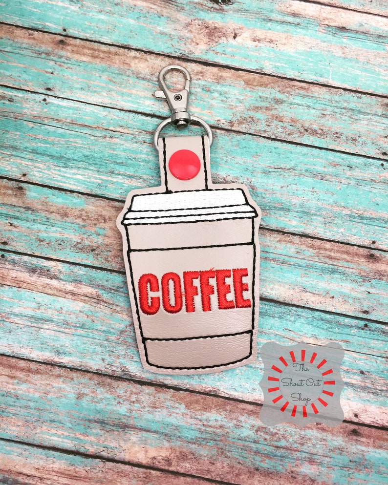 OVERSIZED Coffee Cup Keychain Coffee Cup Key Chain Coffee | Etsy