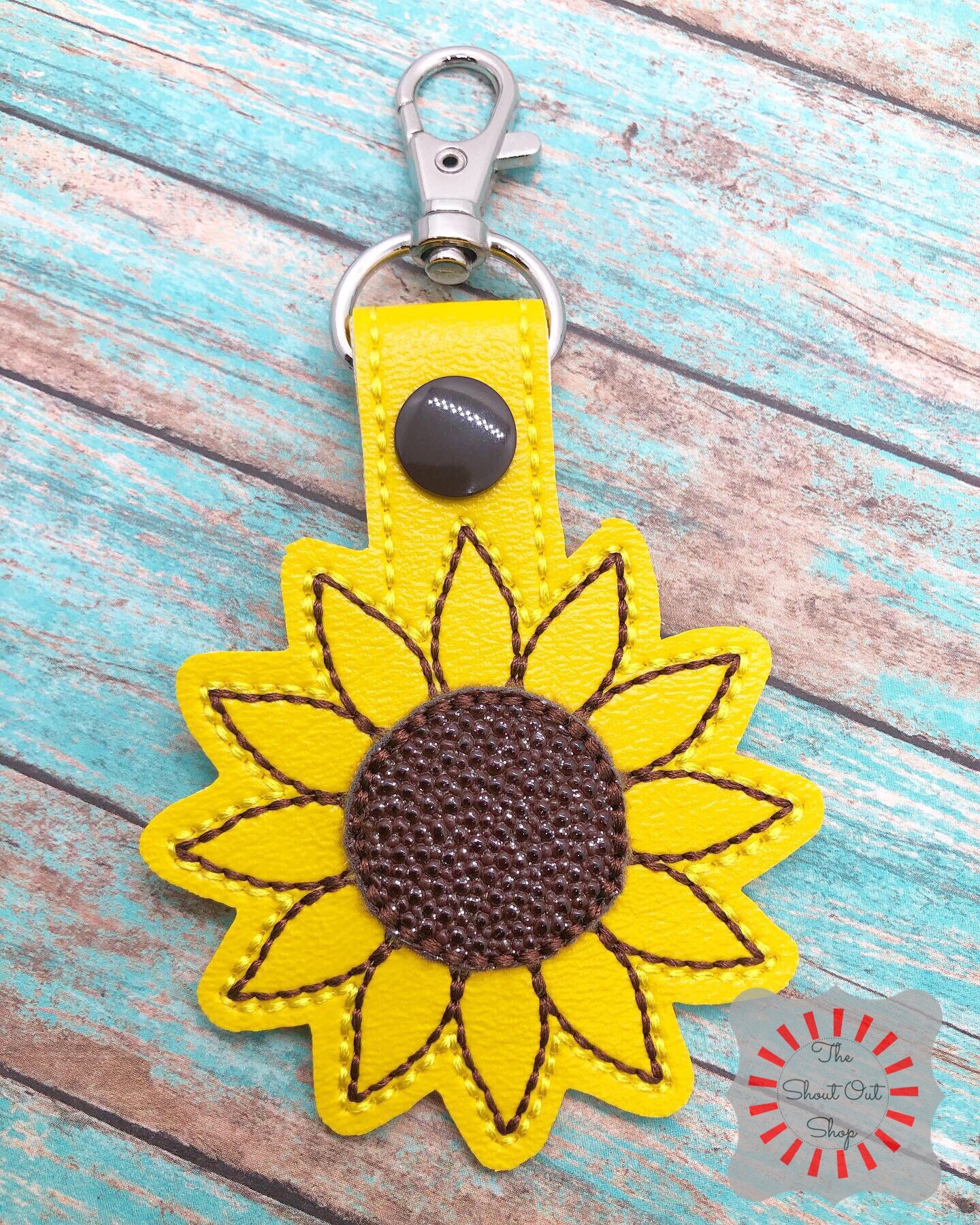 Sunflower Keychain Sunflower Key Chain Sunflower Keyring - Etsy