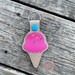 Ice Cream Cone Keychain, Ice Cream Keychain, Ice Cream Cone Keyfob, Ice ...