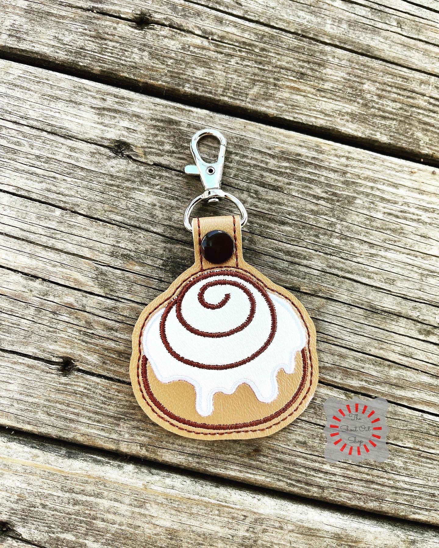 Cinnamon Roll Keychain Cinnamon Rolls Key Chain Cinnamon Bun - Etsy