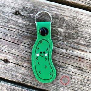 Pickle Keychain, Pickle Key Chain, Pickle Keyfob, Pickle Snap Tab ...