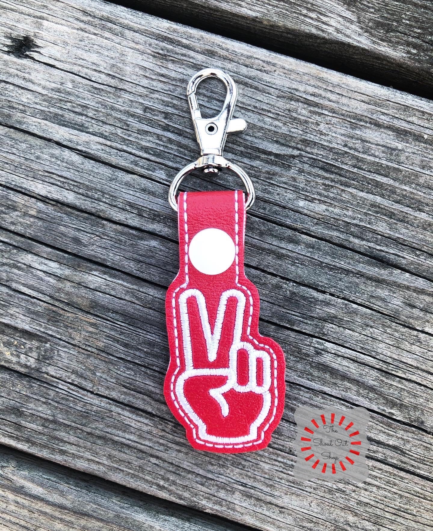 Peace Hand Sign Keychain Peace Sign Key Chain Peace Sign Key - Etsy
