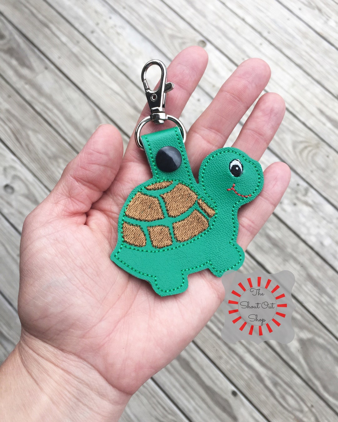 Turtle Keychain, Turtle Key Chain, Turtle Keyfob, Turtle Snap Tab ...