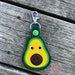 Avocado Keychain, Avocado Key Chain, Avocado Keyring, Avocado Key Ring ...
