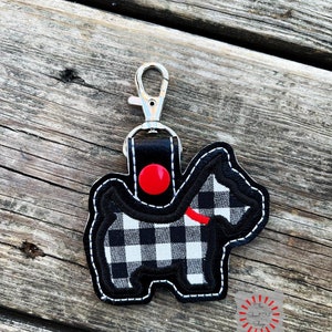 Scotty Dog Keychain, Scottie Dog Key Chain, Scottish Terrier, Scotty ...