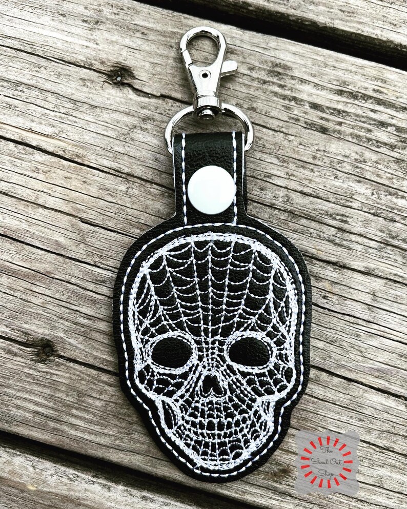 Webbed Skeleton Keychain Webbed Skeleton Key Ring Skeleton - Etsy