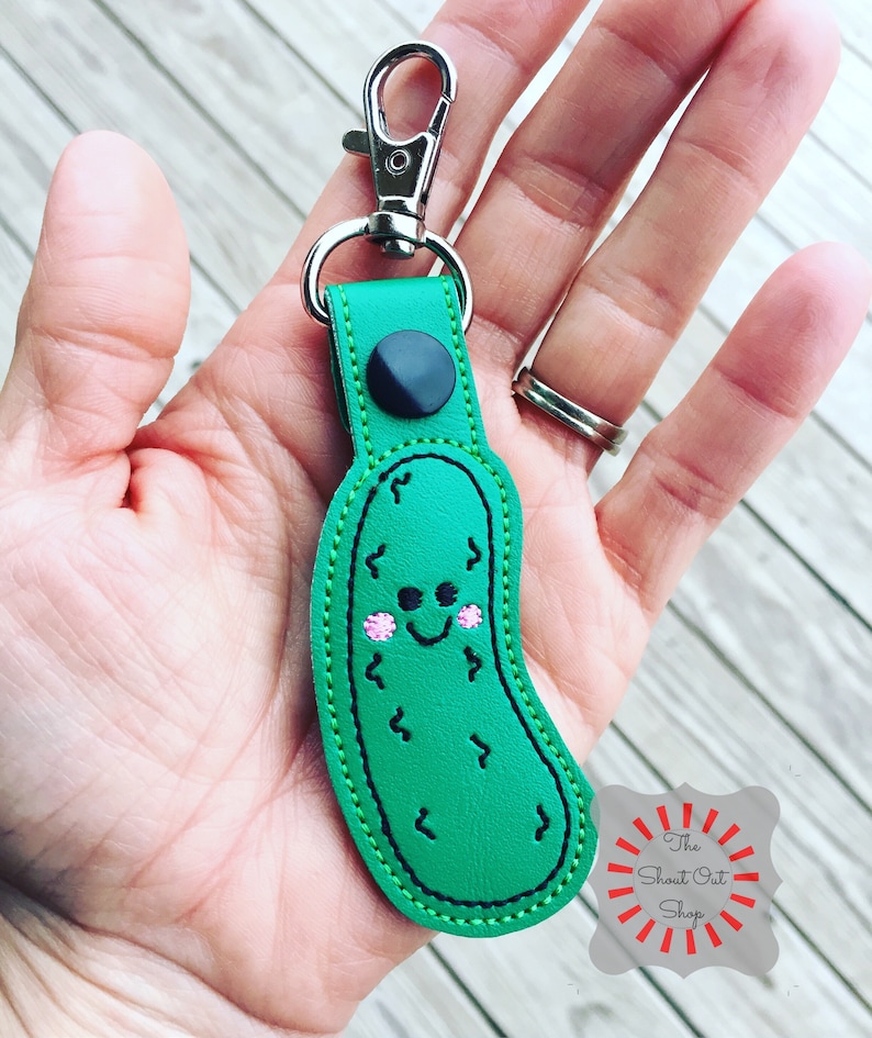 Pickle Keychain Pickle Key Chain Pickle Keyfob Pickle Snap - Etsy
