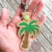 Palm Tree Keychain, Palm Tree Key Chain, Palm Tree Keyring, Palm Tree ...
