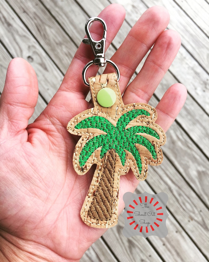Palm Tree Keychain Palm Tree Key Chain Palm Tree Keyring - Etsy