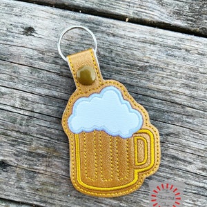 Beer Mug Keychain, Beer Mug Key Chain, Beer Mug Keyring, Beer Drinker ...