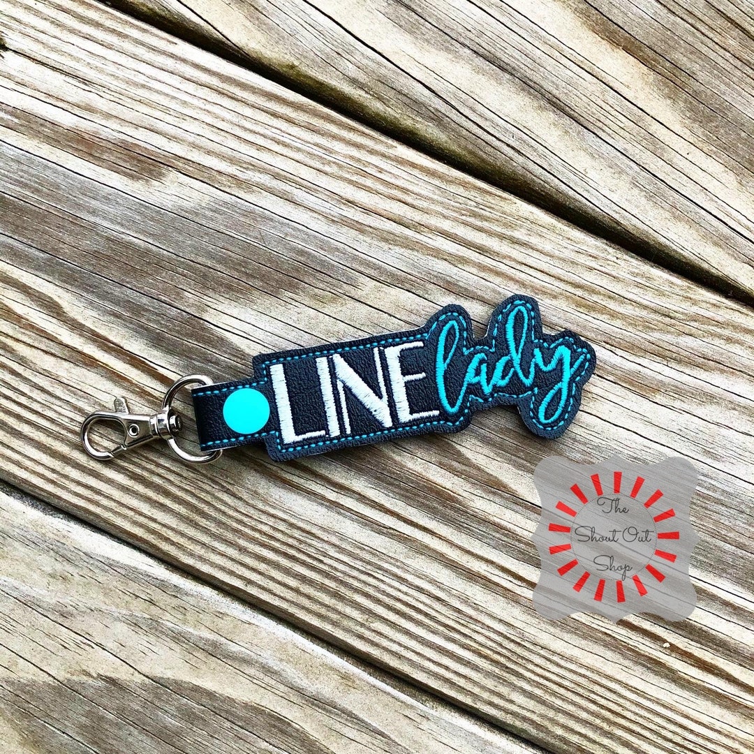Line Lady Keychain, Line Lady Key Chain, Line Lady Key Ring, Line Lady ...