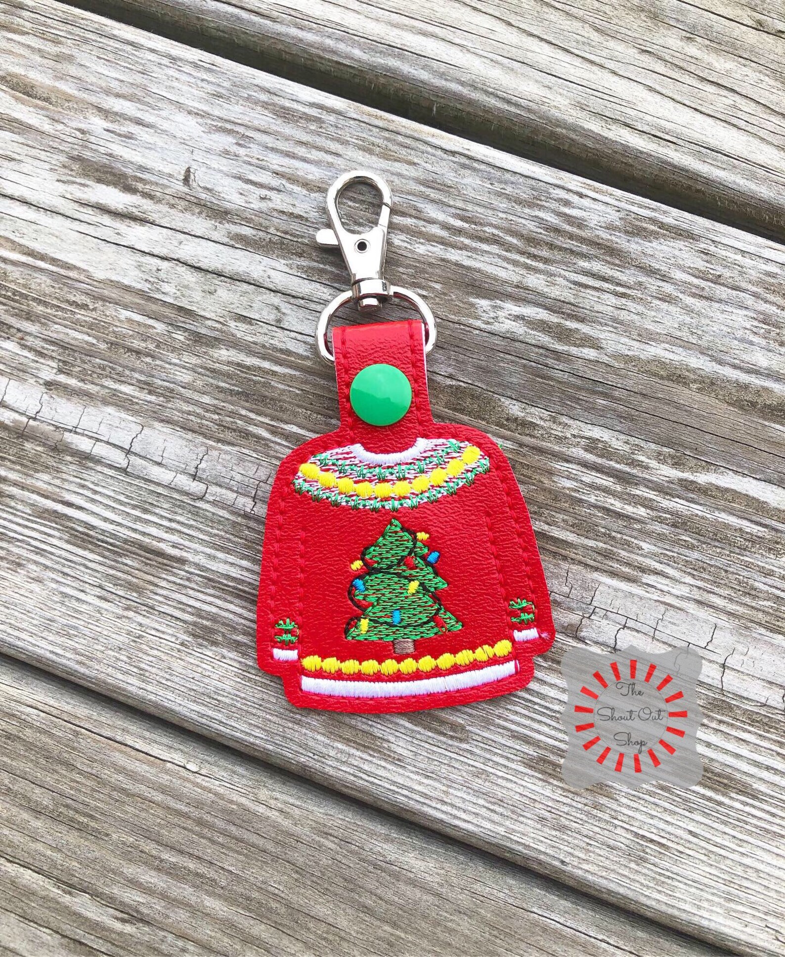 Ugly Christmas Sweater Keychain, Ugly Christmas Sweater Key Chain, Ugly ...