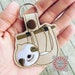 Sloth Keychain, Sloth Key Chain, Sloth Keyfob, Sloth Snap Tab, Sloth ...