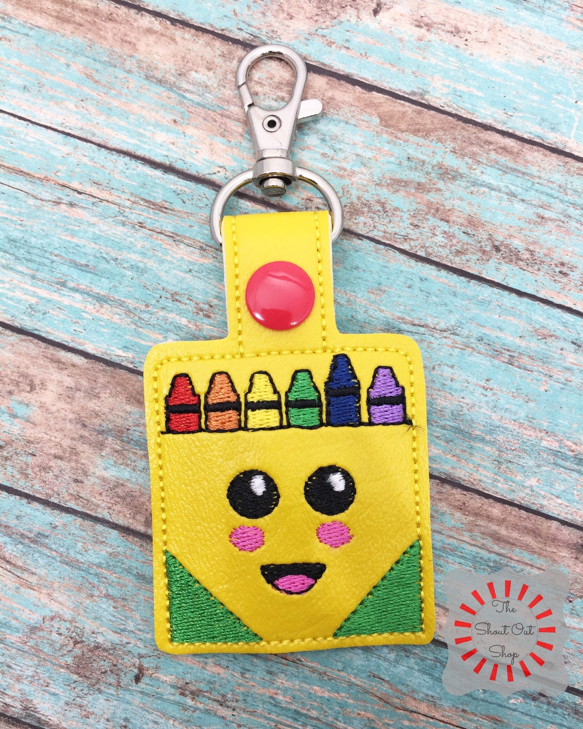 Crayon Keychain Crayon Key Chain Crayon Key Ring Crayon - Etsy