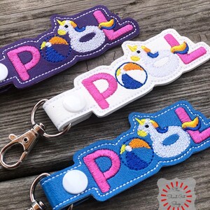 Pool Keychain, Pool Key Chain, Pool Keyring, Pool Bag, Pool Key, Summer ...