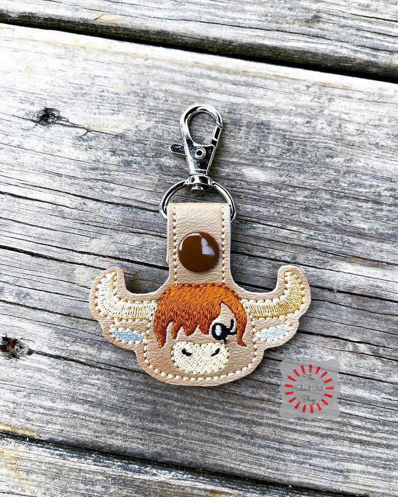 Highland Cow Keychain Highland Cow Key Chain Highland Cow | Etsy