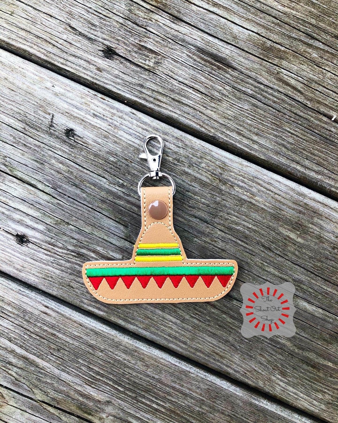 OVERSIZED Sombrero Keychain, Sombrero Key Chain, Sombrero Keyring ...