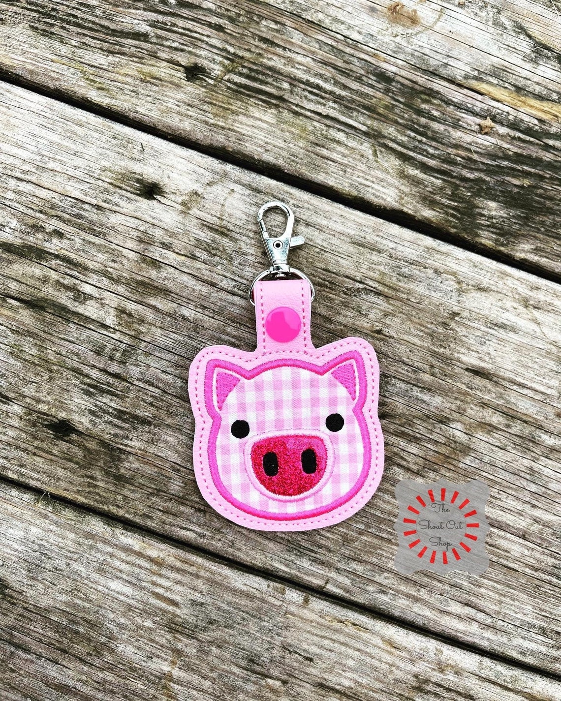 Pig Keychain Pig Key Chain Pig Keyring Pig Key Ring Hog - Etsy