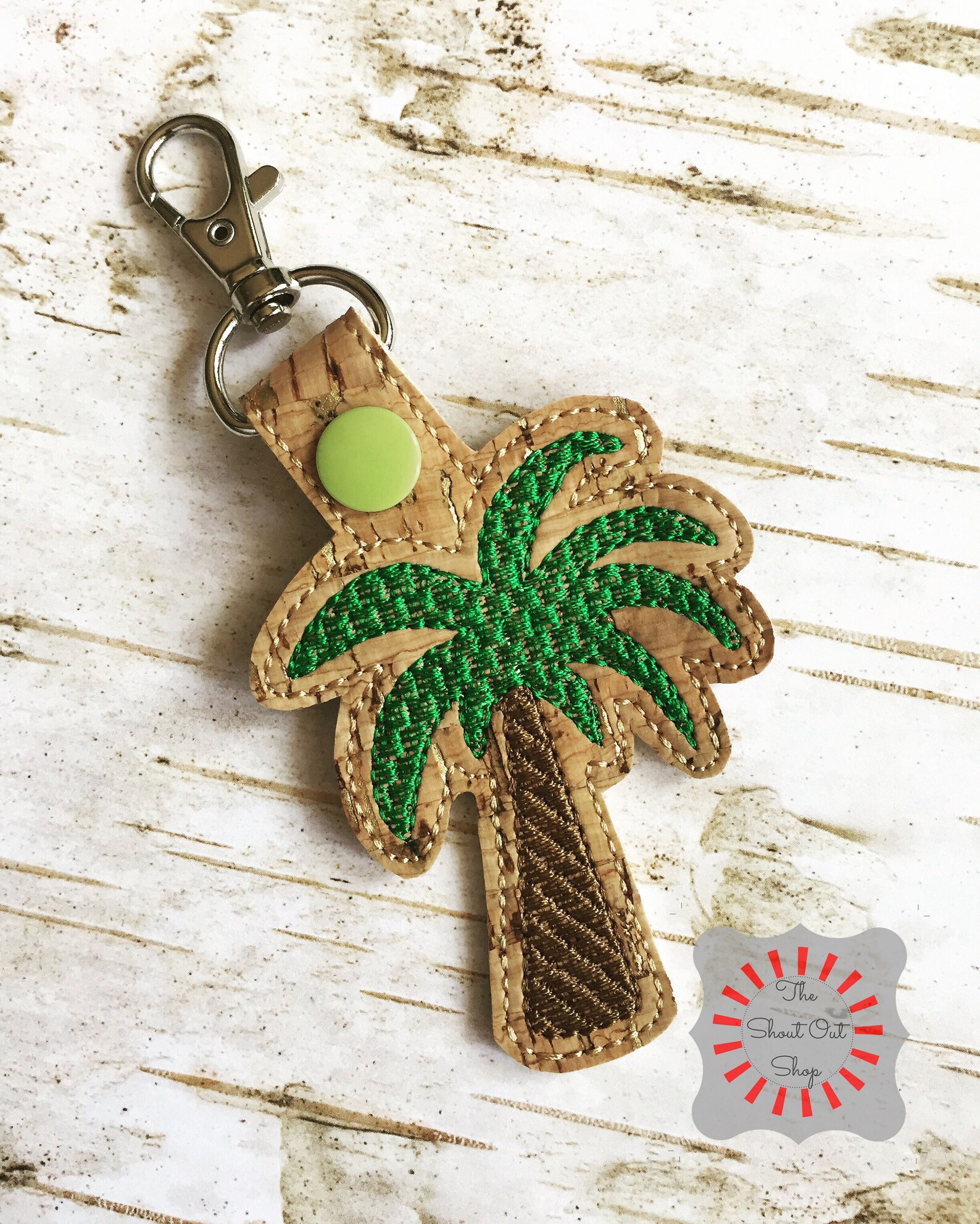Palm Tree Keychain, Palm Tree Key Chain, Palm Tree Keyring, Palm Tree ...