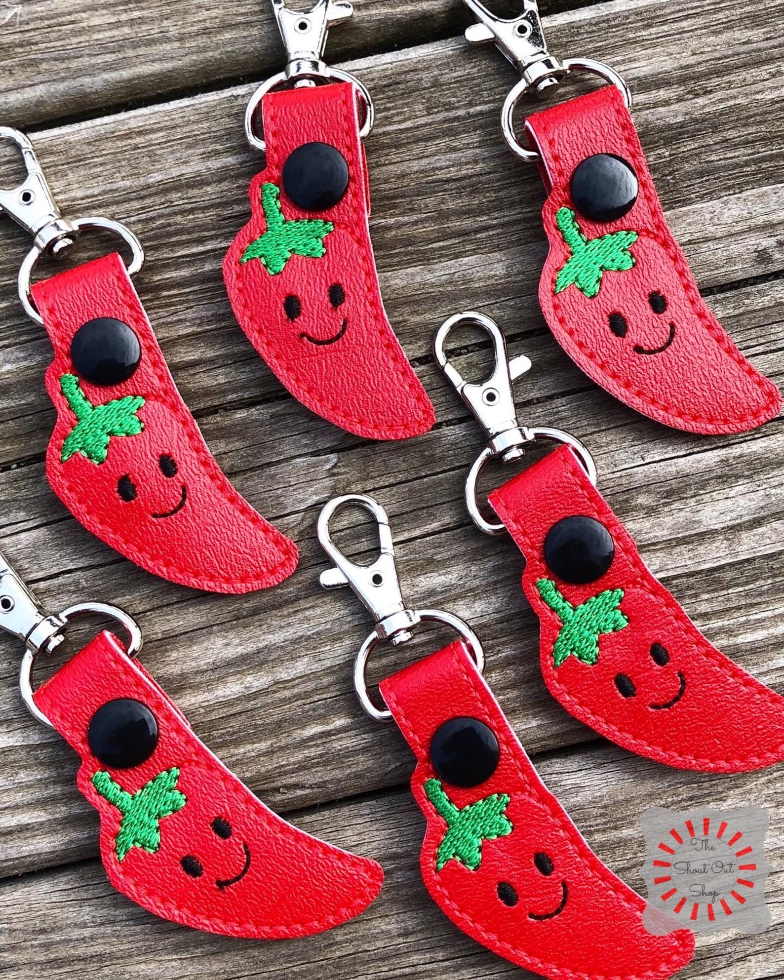 Jalapeno Keychain, Jalapeno Key Chain, Spicy Pepper Keyring, Chili ...