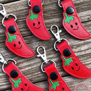 Jalapeno Keychain, Jalapeno Key Chain, Spicy Pepper Keyring, Chili ...