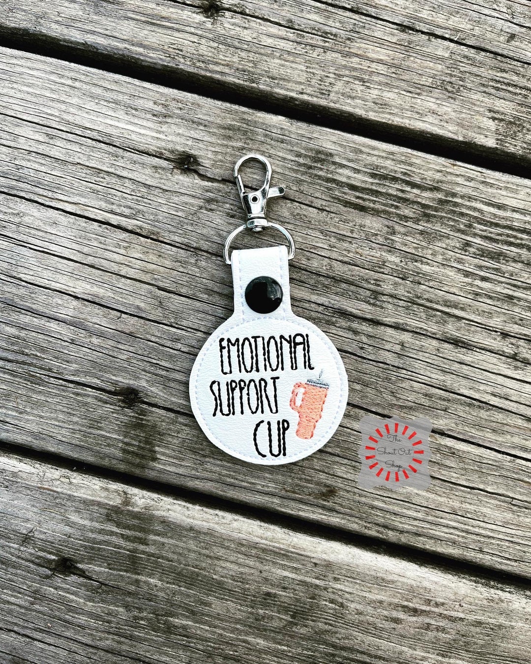 Emotional Support Cup Keychain, Emotional Support Key Chain, Emotional ...