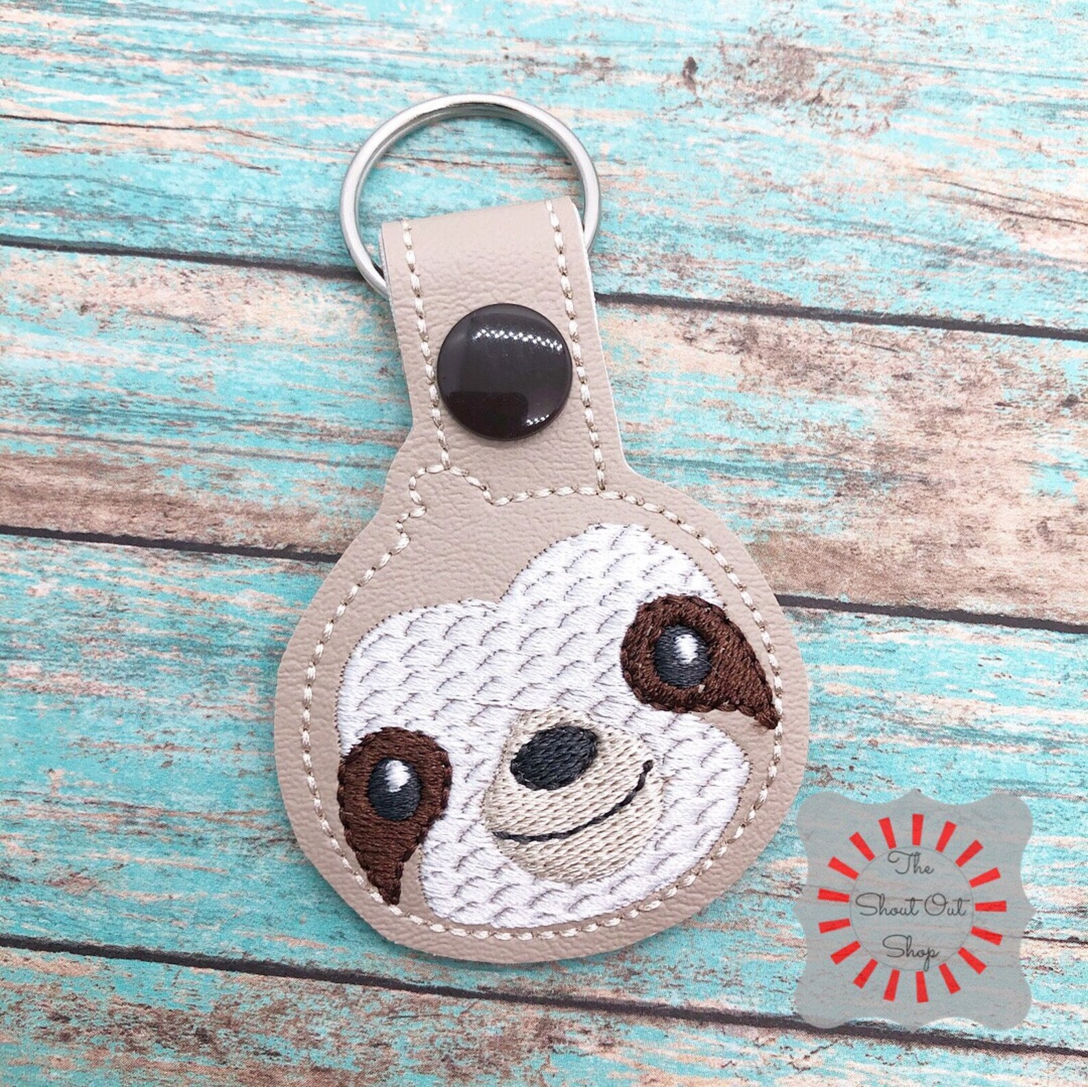 Boy Sloth Keychain Sloth Key Chain Sloth Keyring Sloth | Etsy